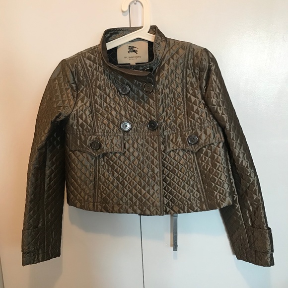 Burberry | Jackets & Coats | Burberry London Cropped Quilted Jacket ...